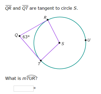 $ {QR}$ and $ {QT}$ are tangent to circle | StudyX