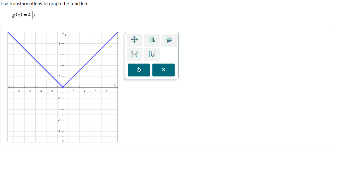 Use transformations to graph the function. | StudyX