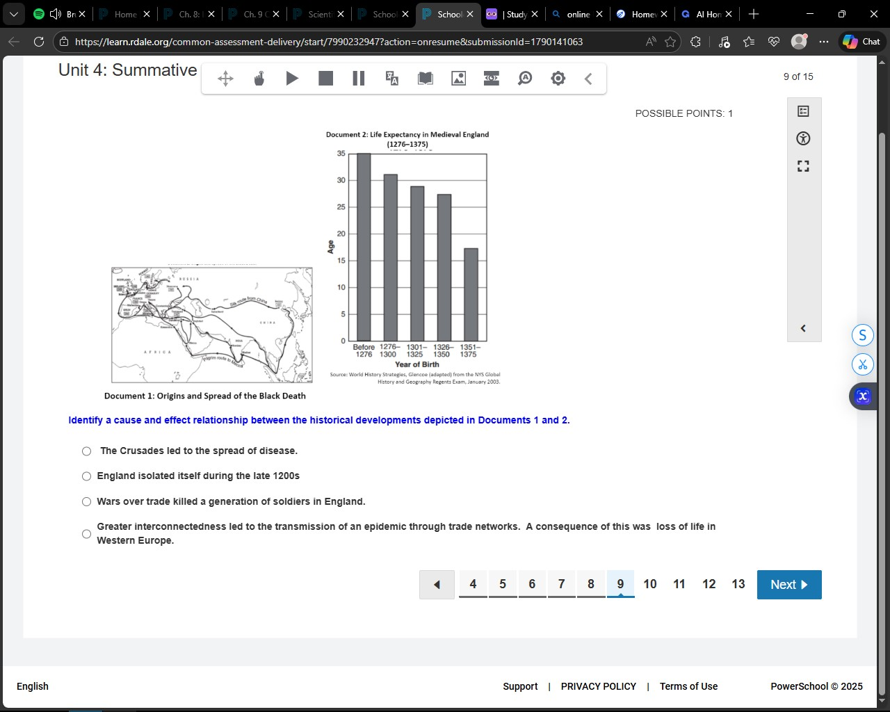 Document 1: Origins and Spread of the Black | StudyX