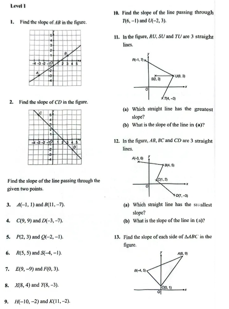 Find the slope of the line passing through | StudyX