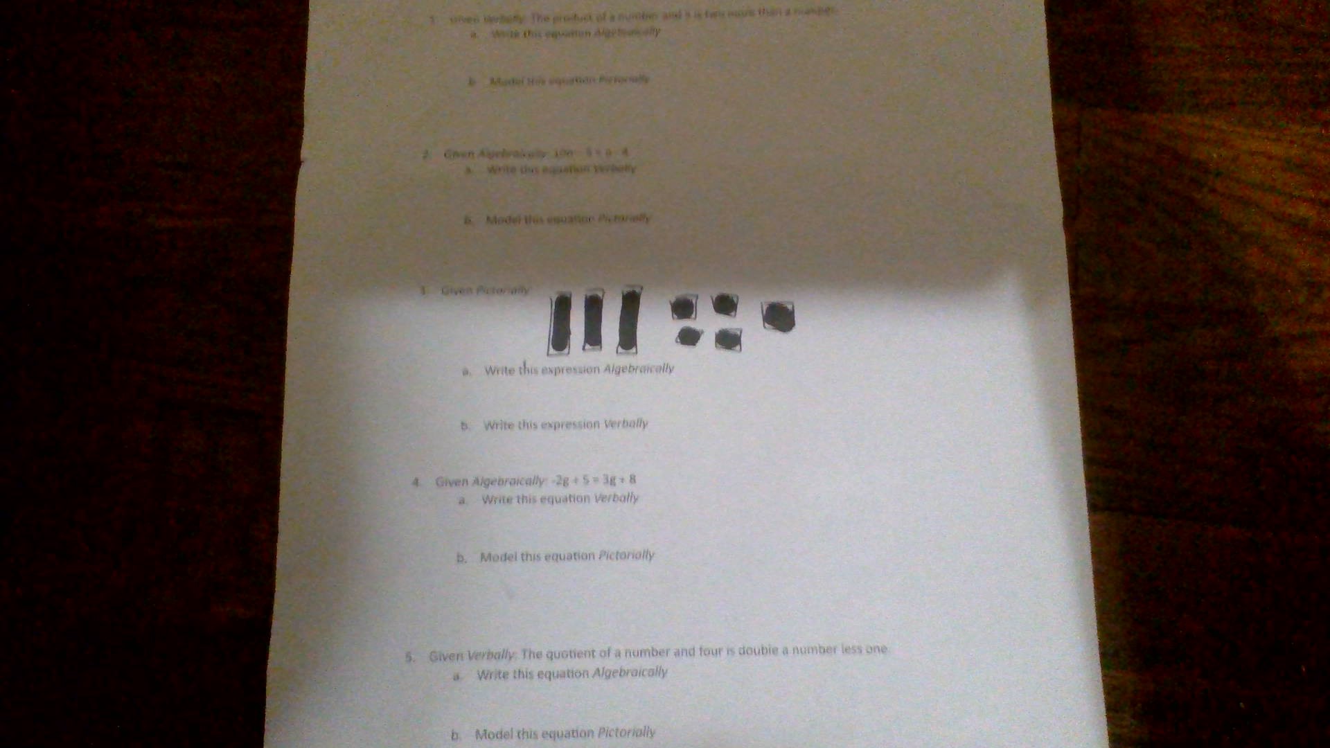 1. Given Verbally: The product of a number | StudyX