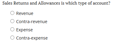 Sales Returns and Allowances is which type