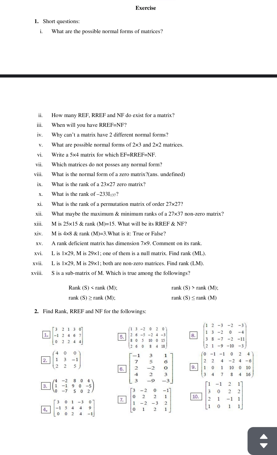 1. Short questions: i. What are the | StudyX