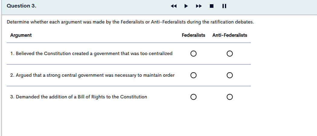 Determine whether each argument was made by | StudyX