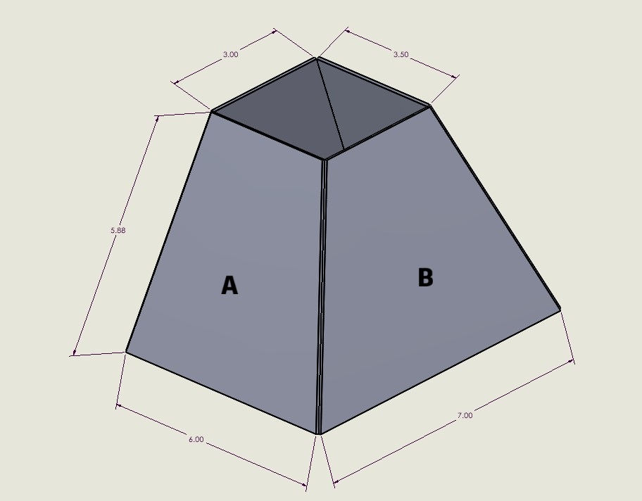 Given the diagram of a truncated pyramid, | StudyX