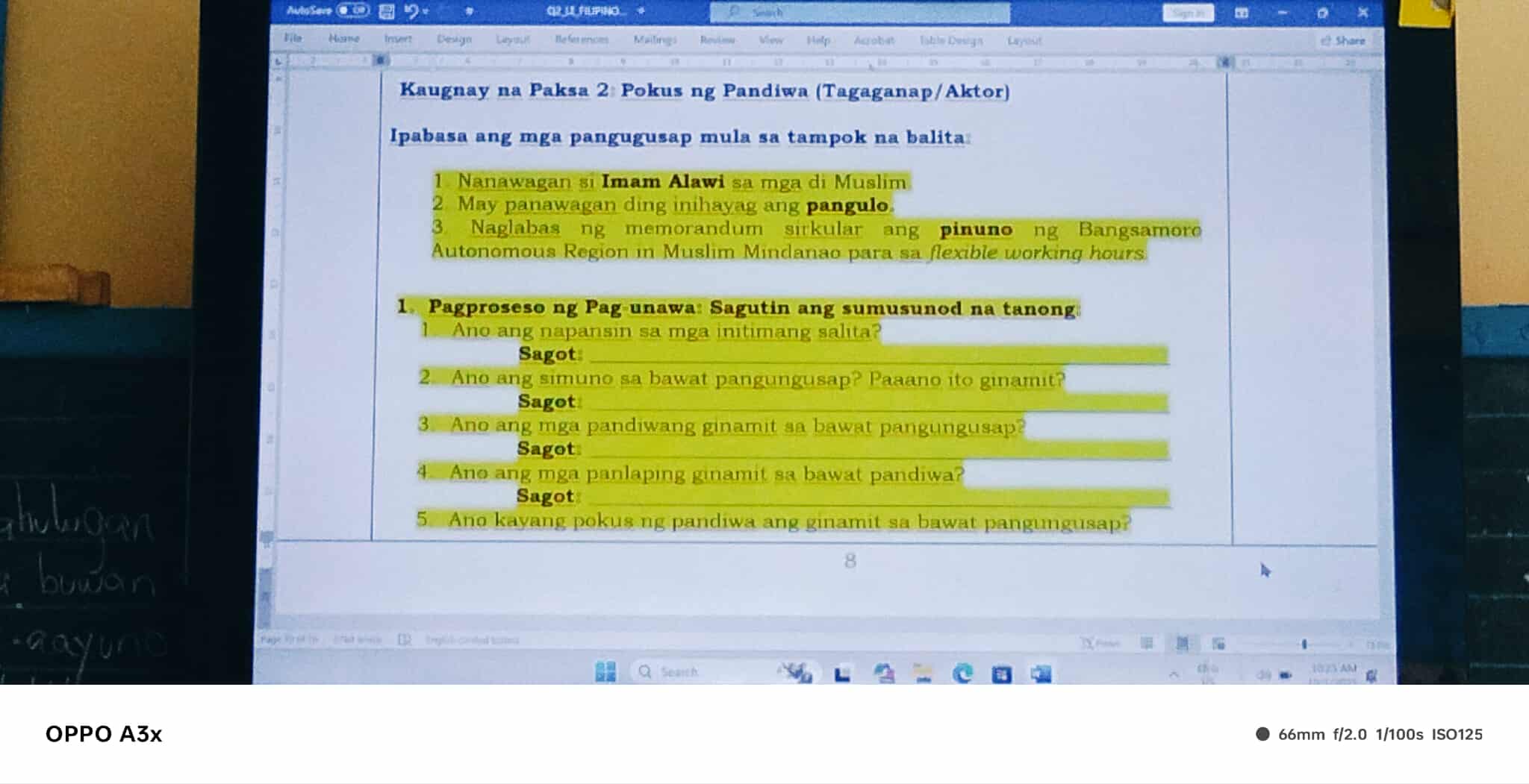 Ipabasa ang mga pangugusap mula sa tampok na | StudyX