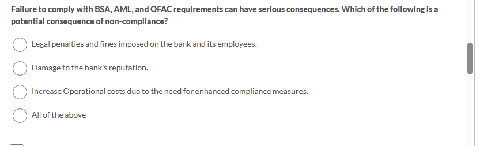 Failure to comply with BSA, AML, and OFAC | StudyX