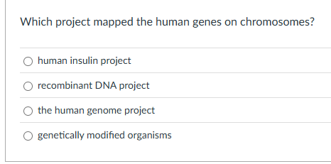 Which project mapped the human genes on | StudyX