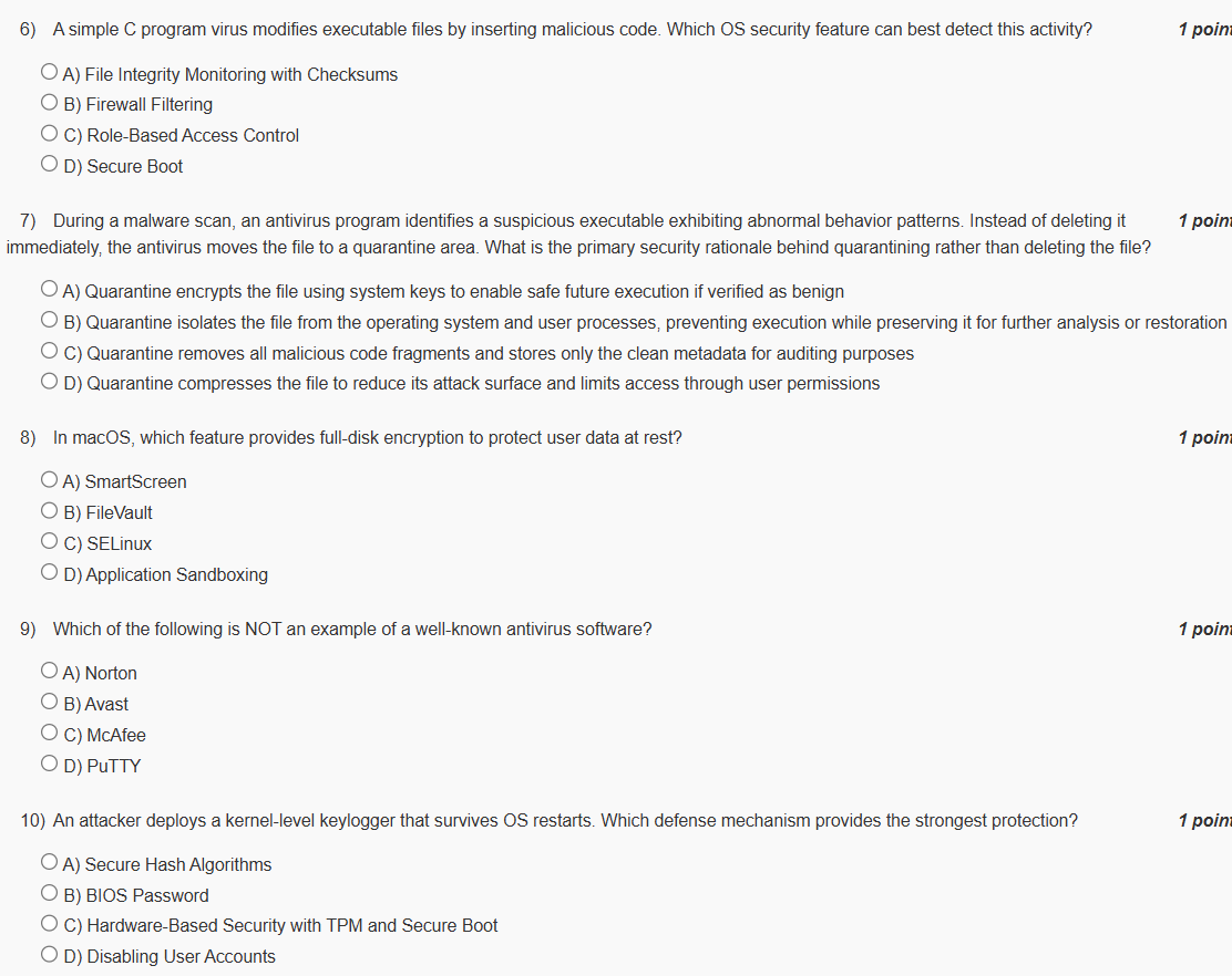 6) A simple C program virus modifies | StudyX