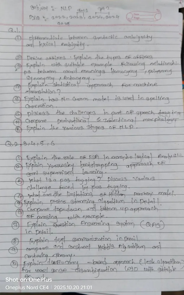 Q1. 1. Differentiate between syntactic | StudyX