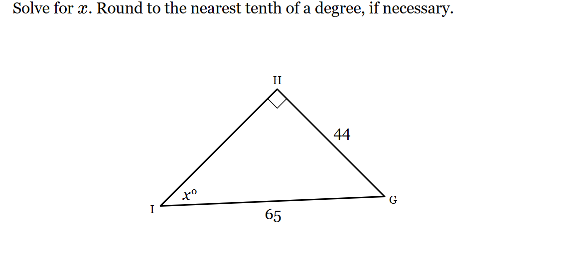 Solve for *x*. Round to the nearest tenth of | StudyX