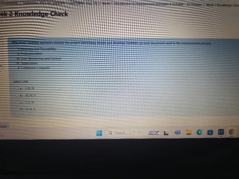 Why must vanity surveyors include the | StudyX