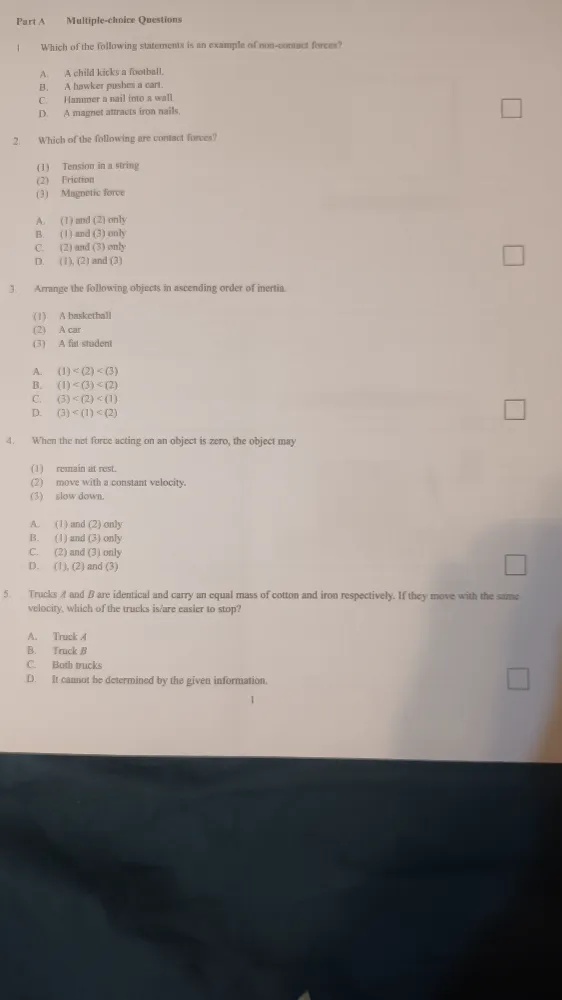 1. Which of the following statements is an | StudyX