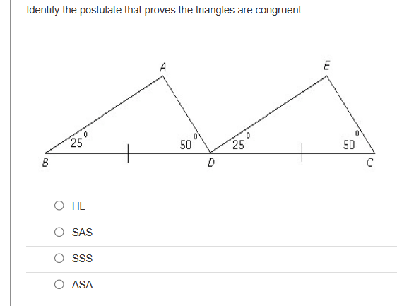Identify the postulate that proves the | StudyX