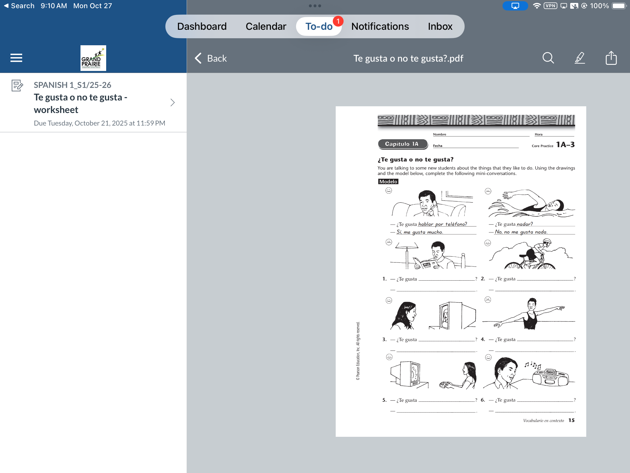 Capítulo 1A **¿Te gusta o no te gusta?** | StudyX