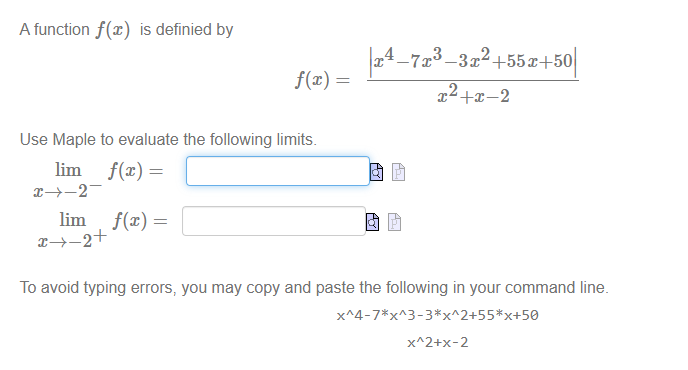A function f(x) is defined by \[f(x) = | StudyX