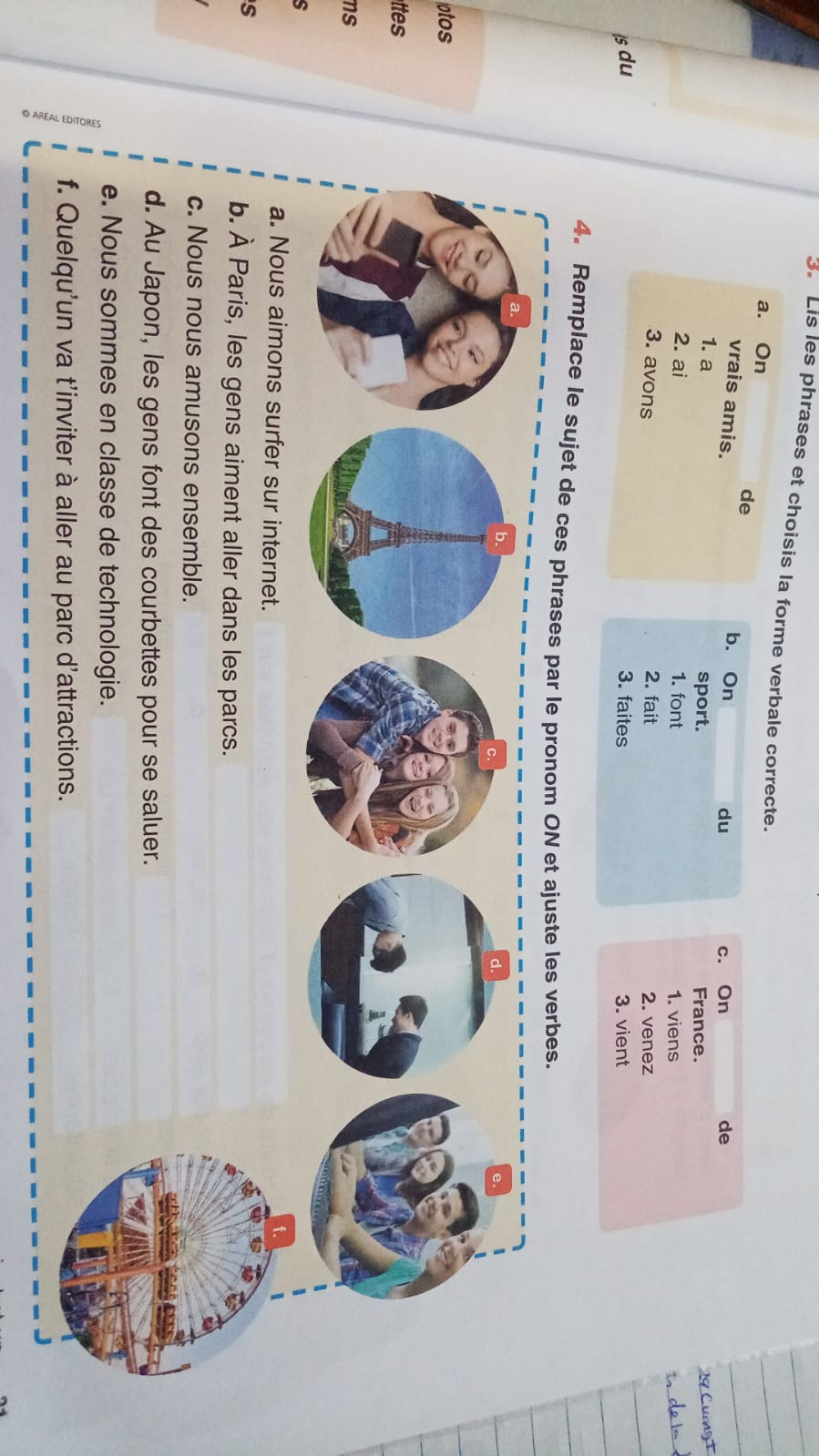 3. Lis les phrases et choisis la forme | StudyX