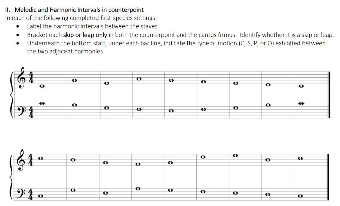 II. Melodic and Harmonic Intervals in | StudyX