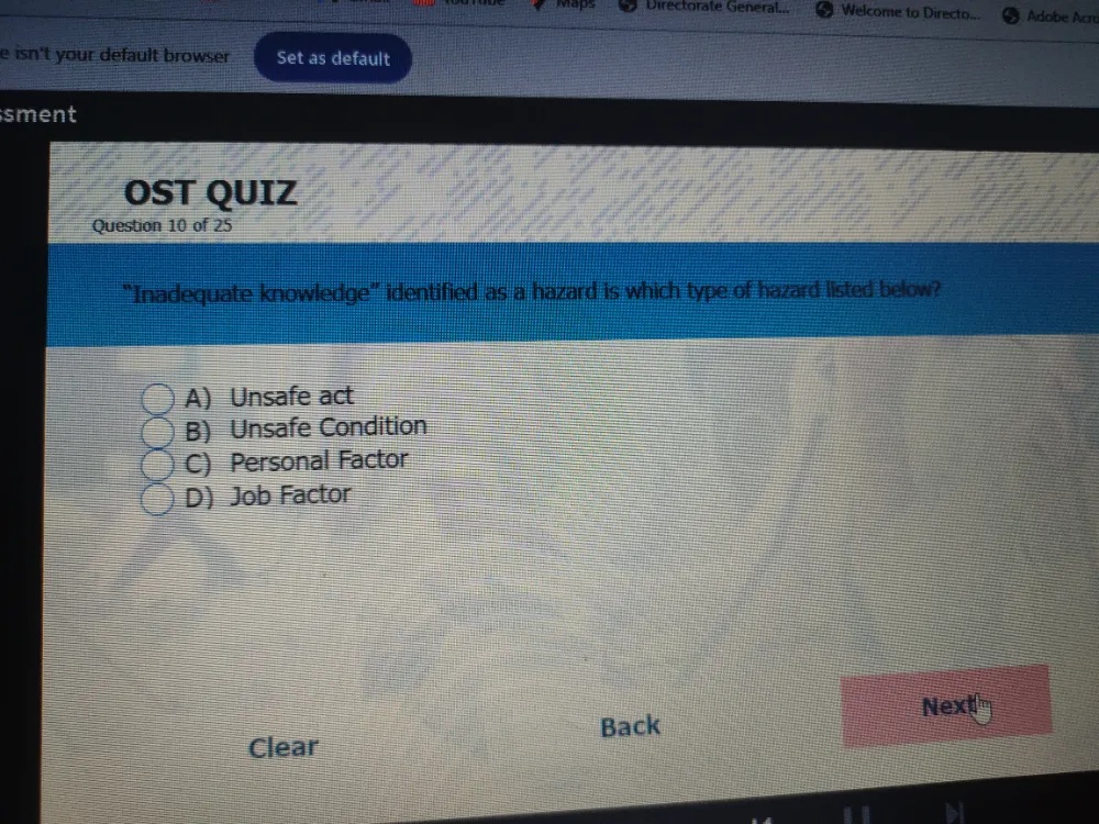 "Inadequate knowledge" identified as a | StudyX