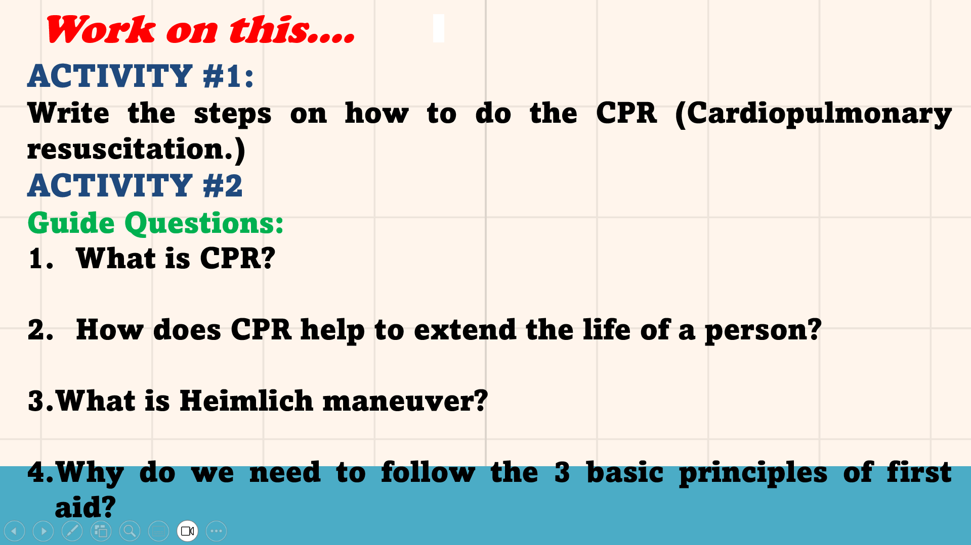 ACTIVITY #1: Write the steps on how to do | StudyX