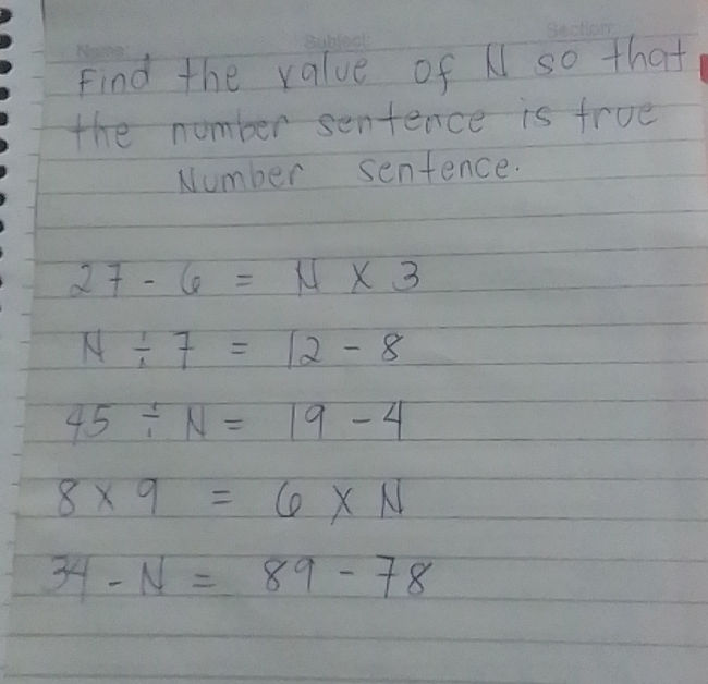 Find the value of N so that the number | StudyX