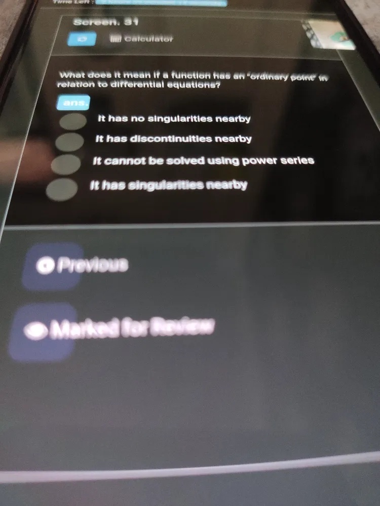 What does it mean if a function has an | StudyX