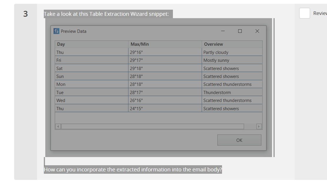 3 Take a look at this Table Extraction | StudyX
