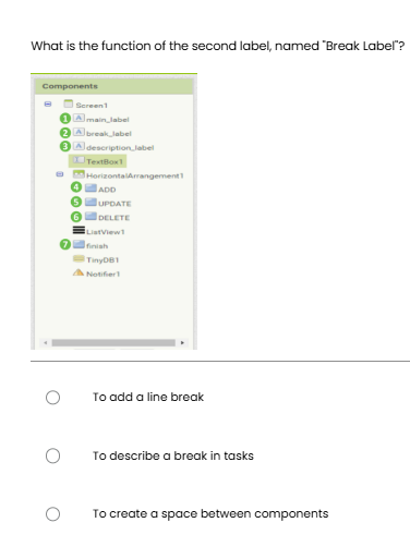 What is the function of the second label | StudyX