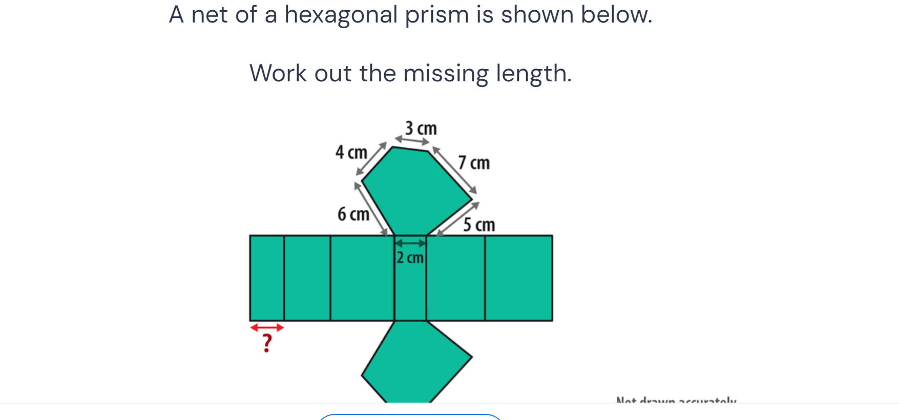 A net of a hexagonal prism is shown below | StudyX