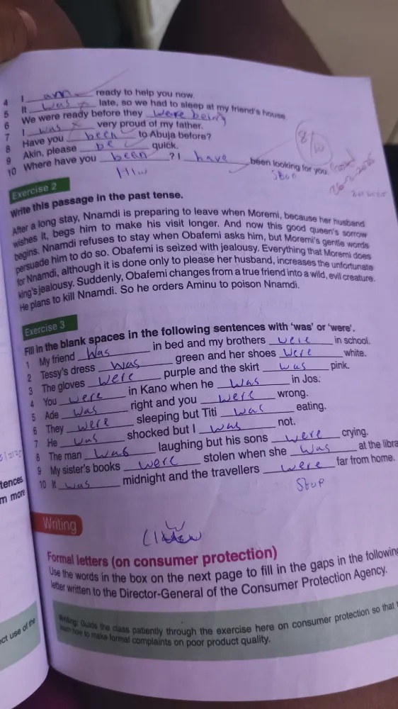 Exercise 3 Fill in the blank spaces in the | StudyX