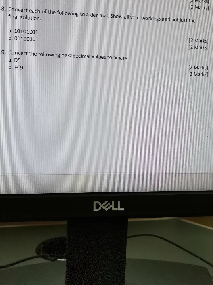 18. Convert each of the following to a | StudyX