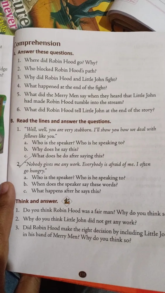 Comprehension Answer these questions 1 Where | StudyX