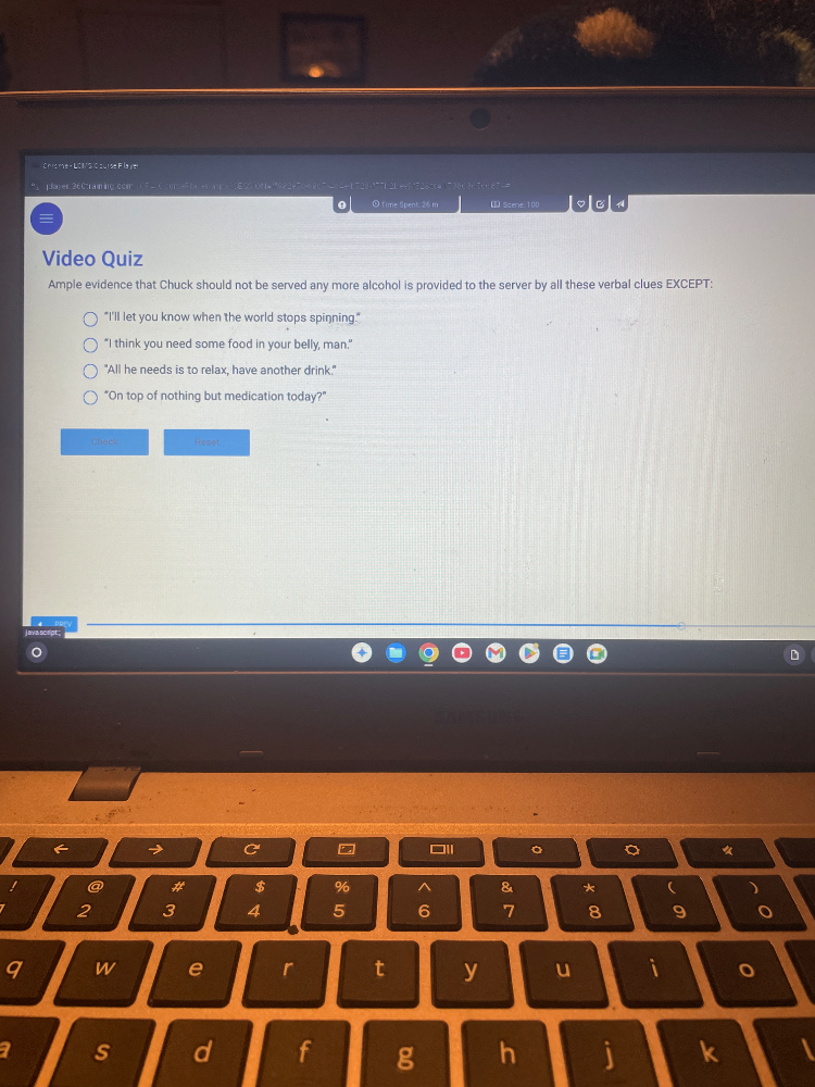Ample evidence that Chuck should not be | StudyX
