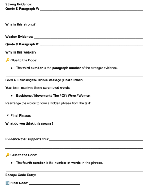 Level 1: Identifying Explicit Details (First | StudyX