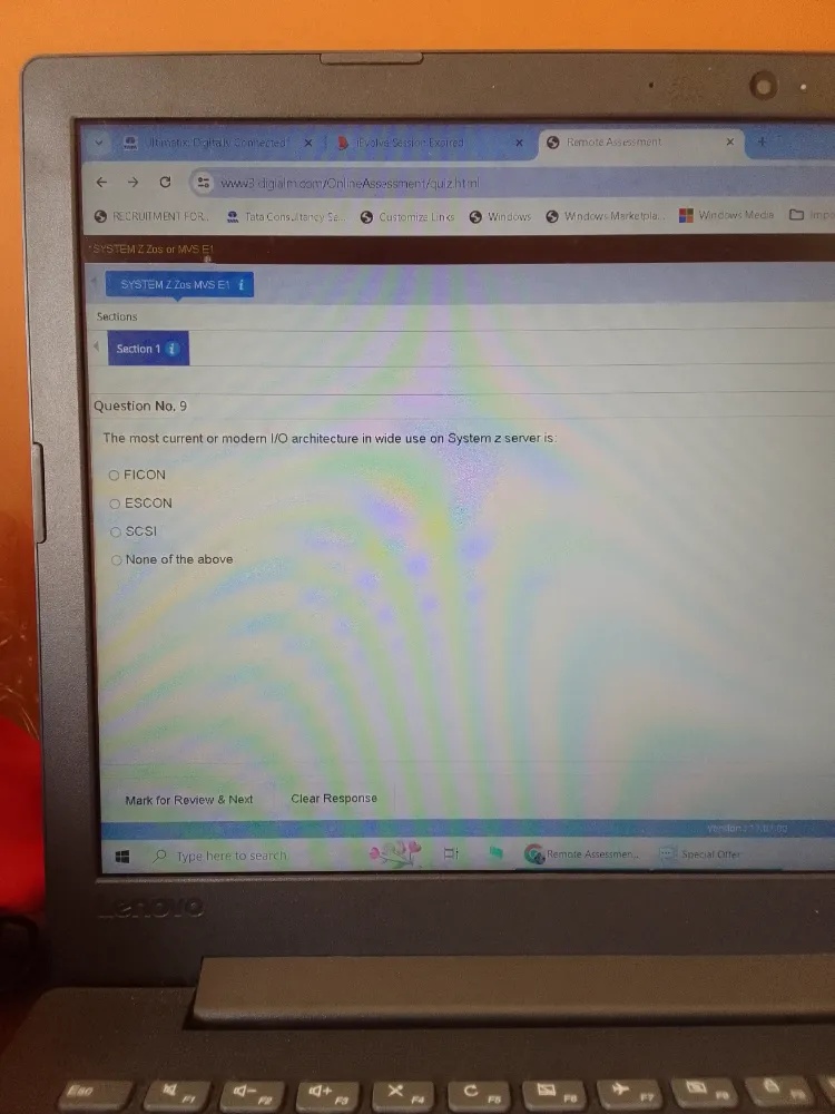 Question No 9 The most current or modern I/O | StudyX