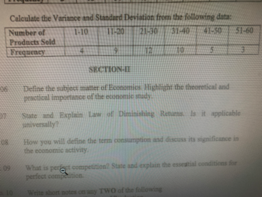 Calculate the Variance and Standard | StudyX