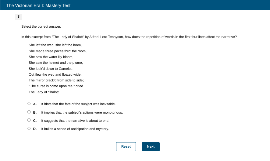 Select the correct answer In this excerpt | StudyX