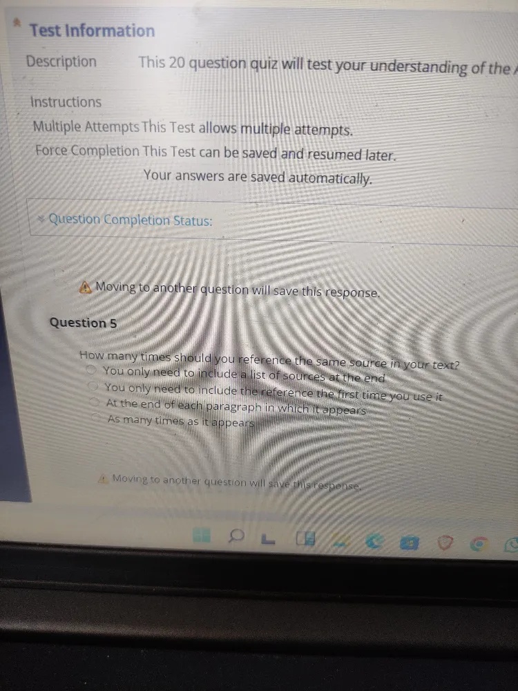 How many times should you reference the same | StudyX