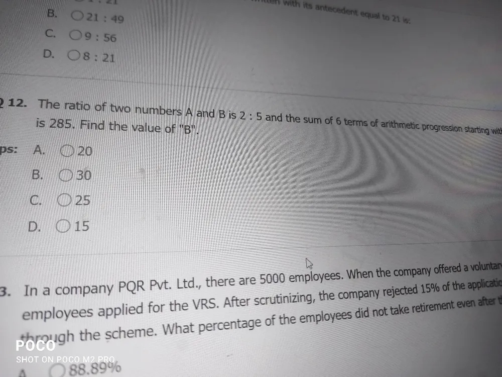 212 The ratio of two numbers A and B is 2 5 | StudyX