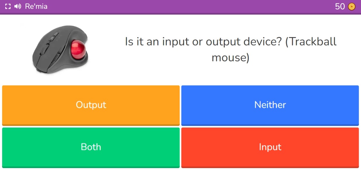 Is it an input or output device (Trackball | StudyX