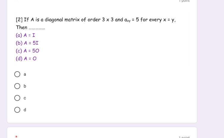 [2] If A is a diagonal matrix of order 3 x 3 | StudyX