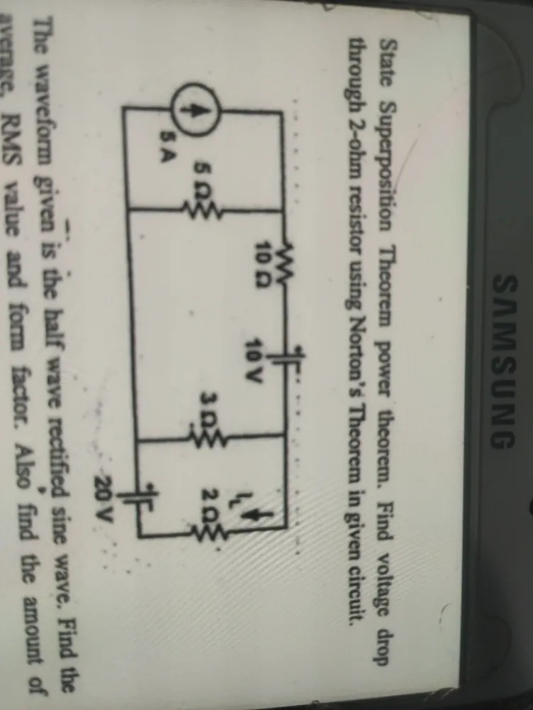 State Superposition Theorem power theorem | StudyX