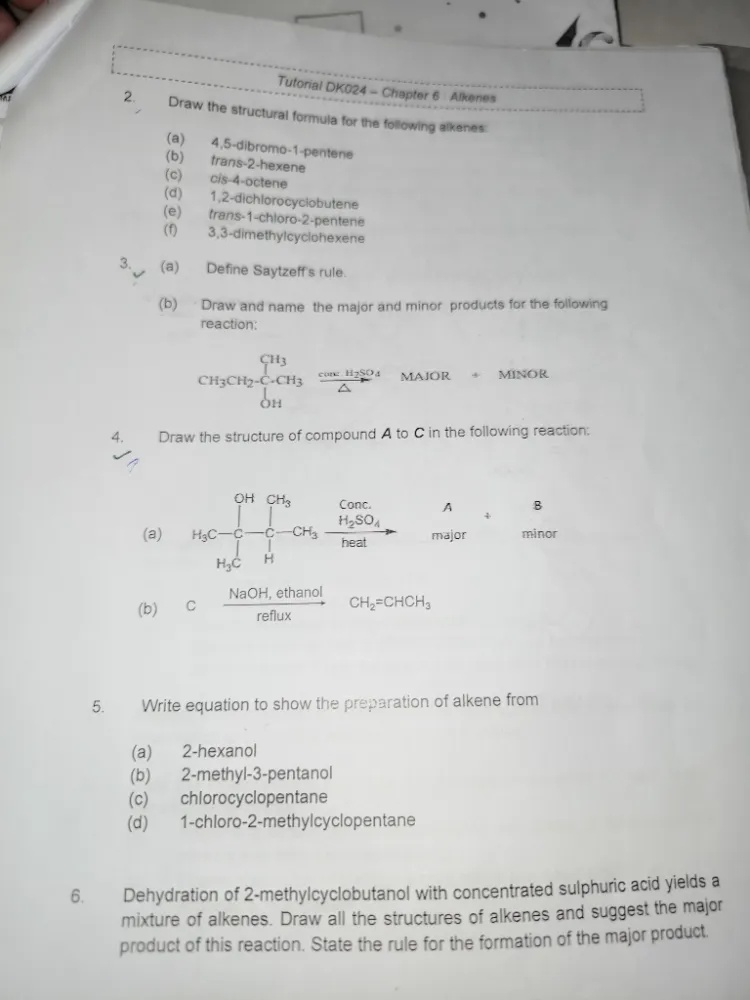 2. Draw the structural formula for the | StudyX
