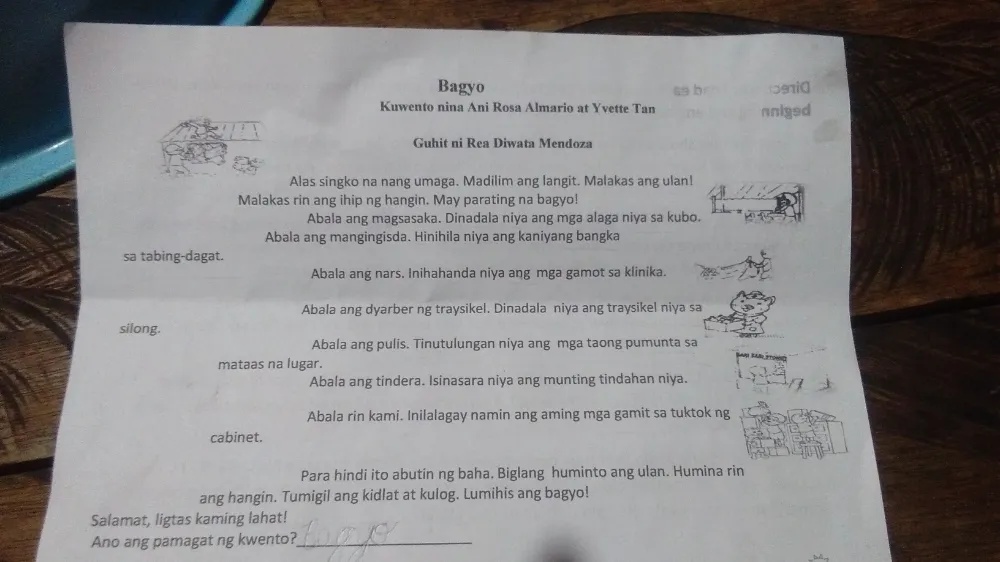Bagyo Kuwento nina Ani Rosa Almario at