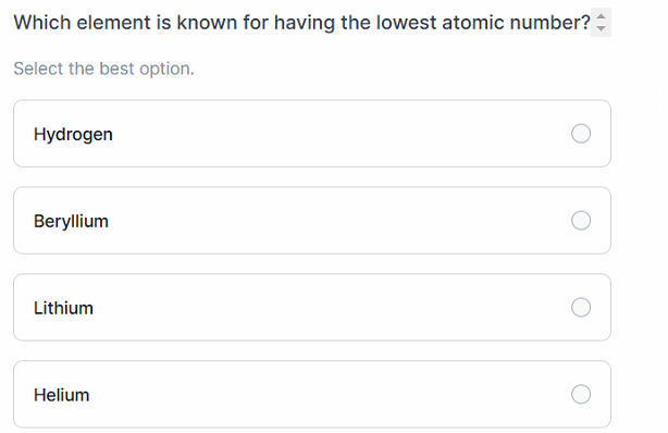 Which element is known for having the lowest | StudyX