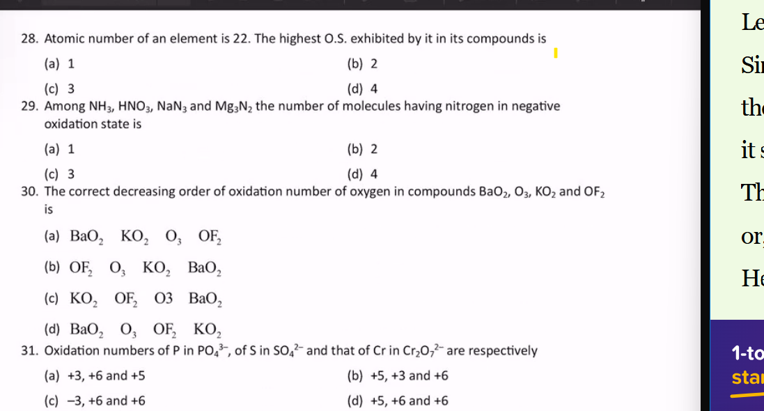 28 Atomic number of an element is 22 The | StudyX