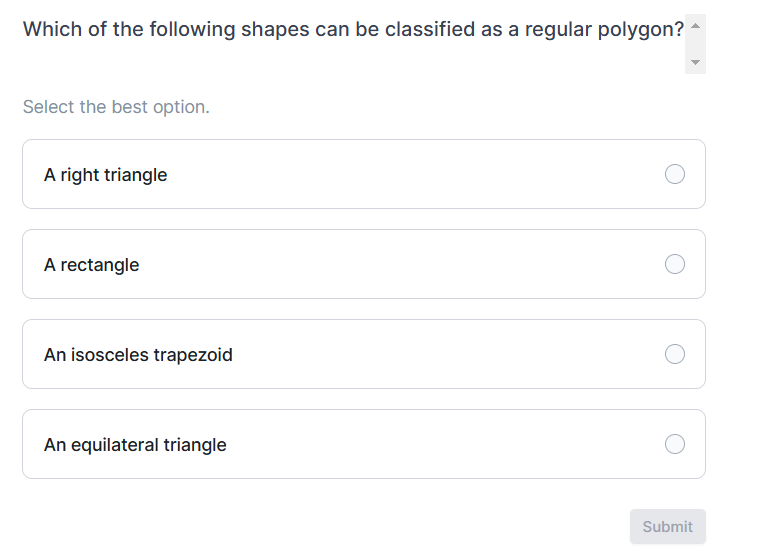 Which of the following shapes can be | StudyX