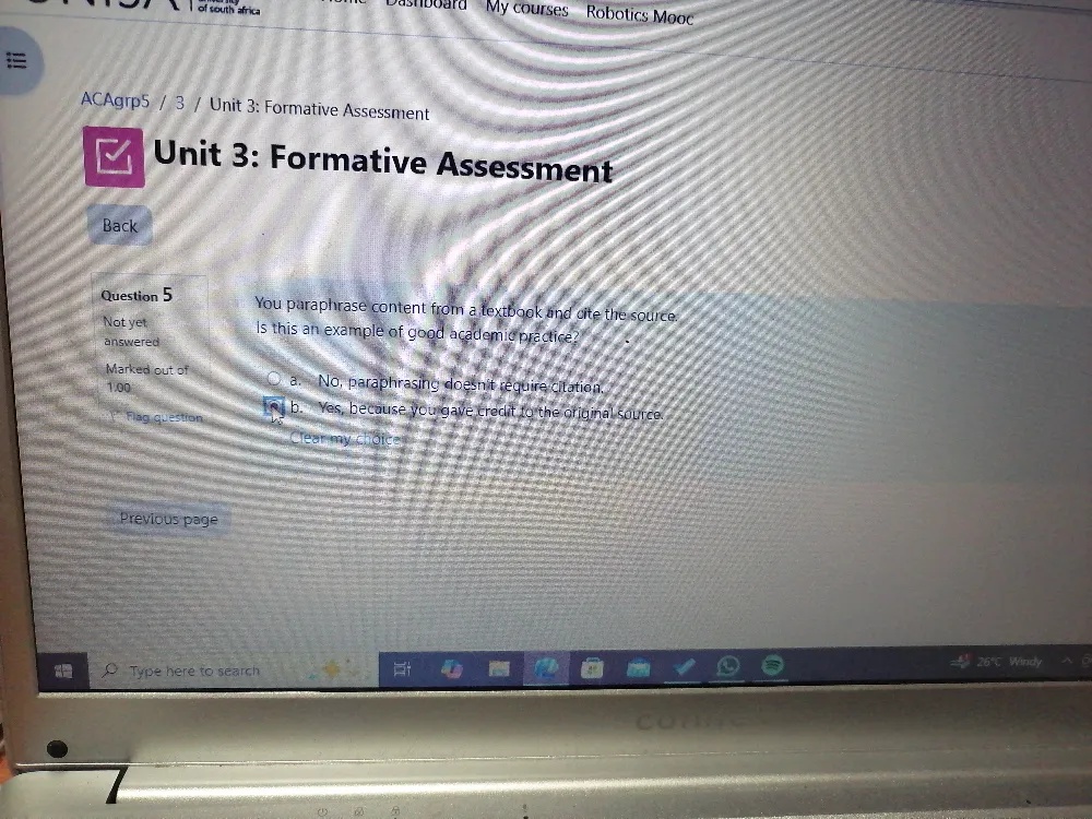 You paraphrase content from a textbook and | StudyX