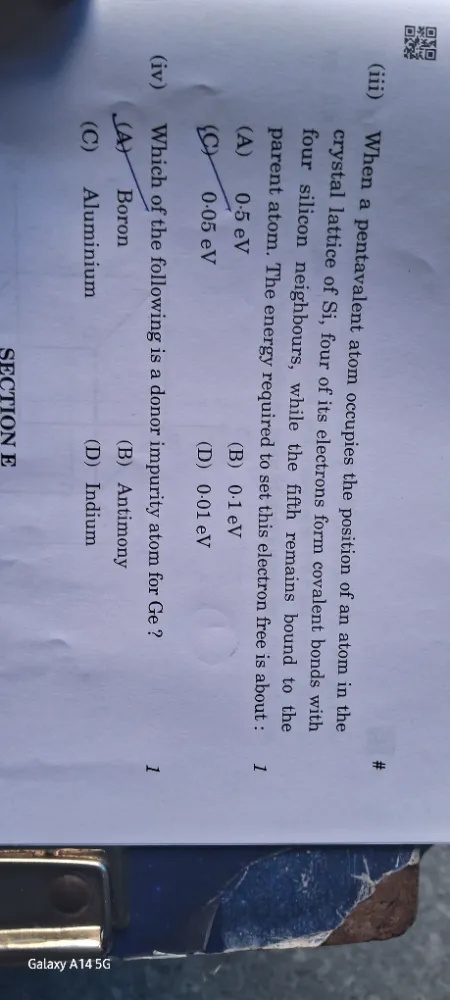 (iii) When a pentavalent atom occupies the