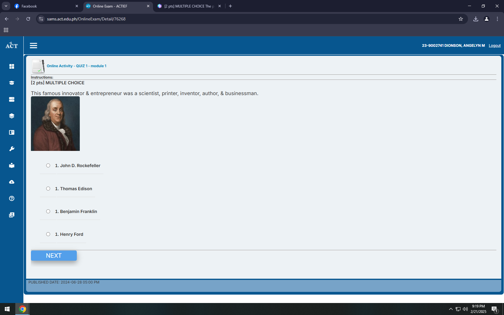 This famous innovator entrepreneur was a | StudyX